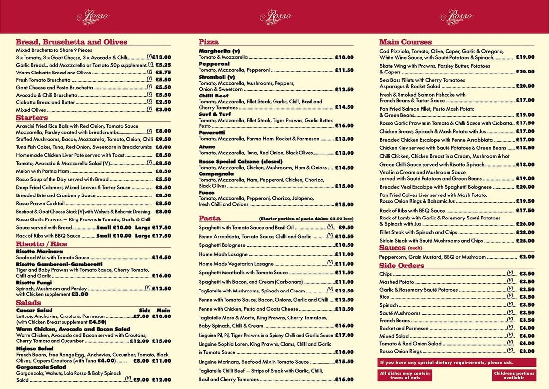 Rosso Restaurant Woodford Green