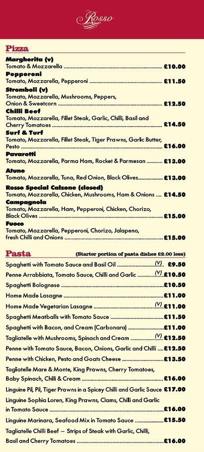 Rosso Restaurant Woodford Green