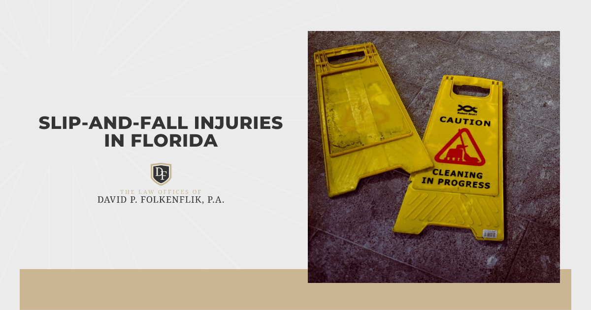 Florida Personal Injury Attorney Explains the Slip-and-Fall Statutes