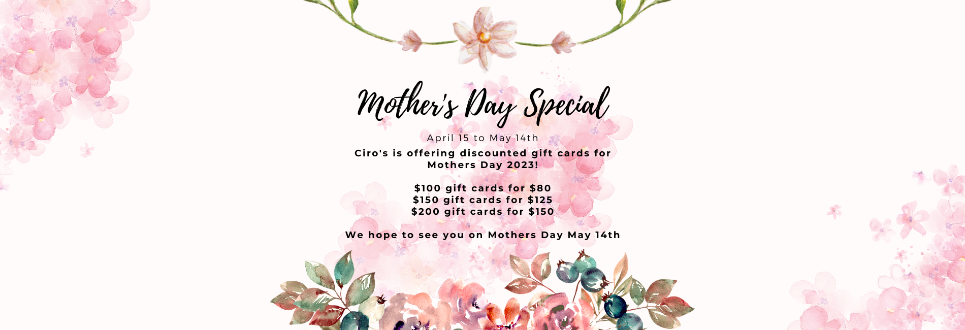 Ciro's Traditional Italian Restaurant in Downtown Springfield, MA