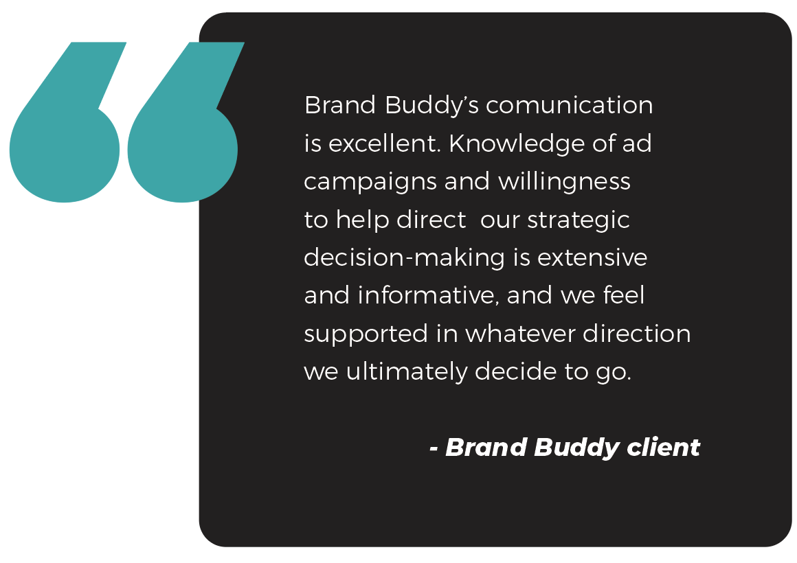 Branding Agency Testimonials. Over 200% YoY Growth | Brand Buddy