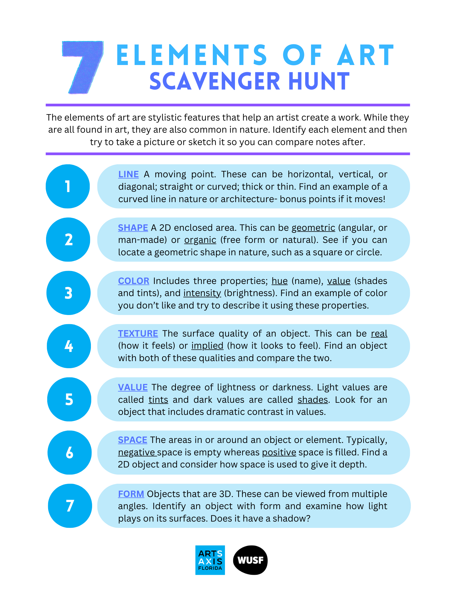 Find Your Art: Scavenger Hunts