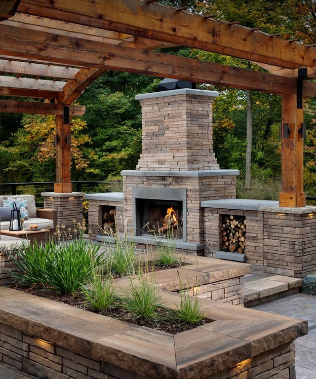 Modular Precast Outdoor Fireplace Masonry Fireplace Kits