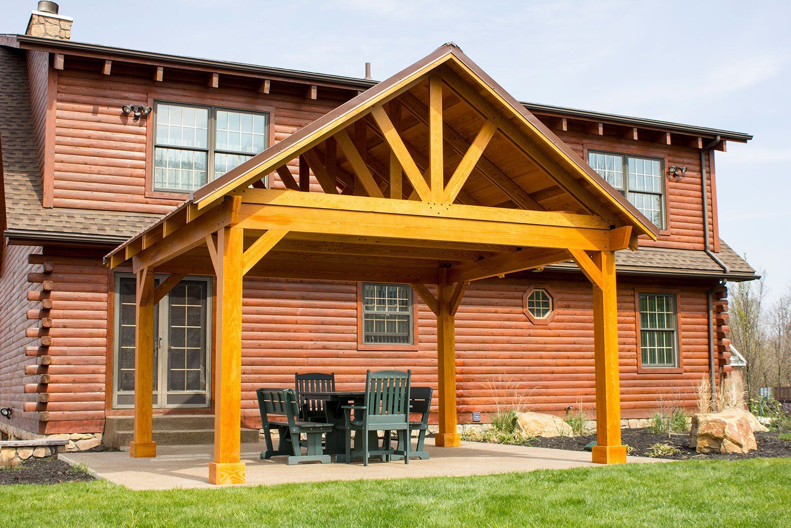 Outdoor Structures Breckenridge Wood Pavilion for Columbus Ohio