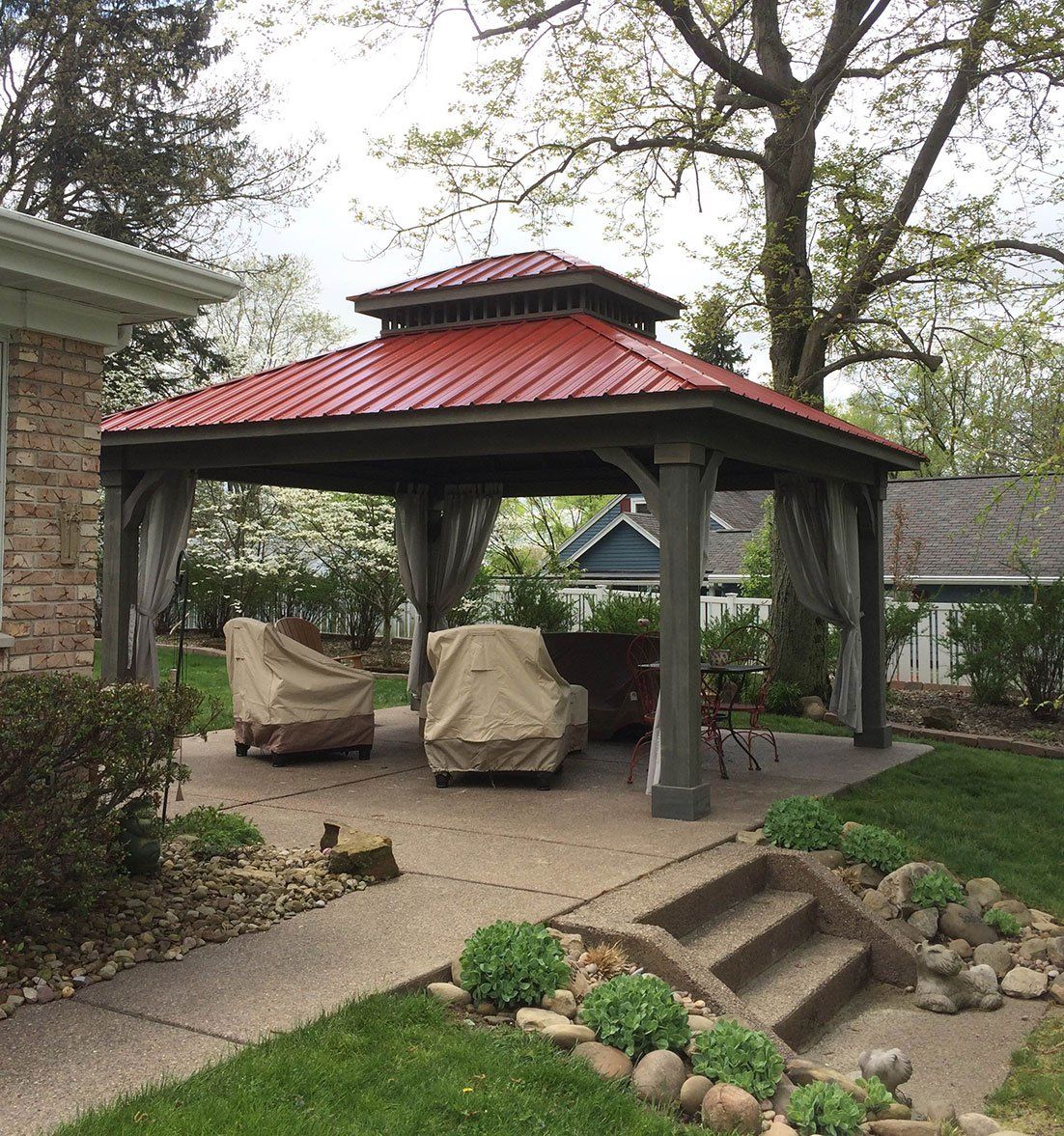 Outdoor Structure Cascade Wood Pavilion for Columbus Ohio