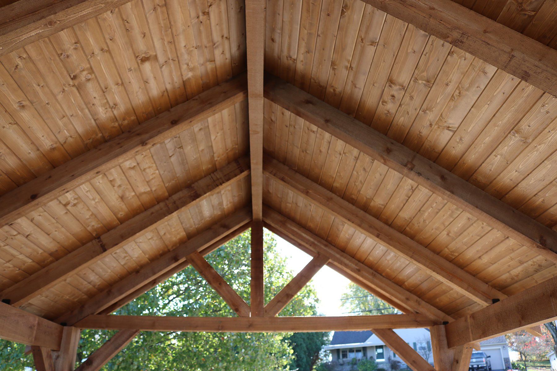 Outdoor Structures Mesa Wood Pavilion for Columbus Ohio
