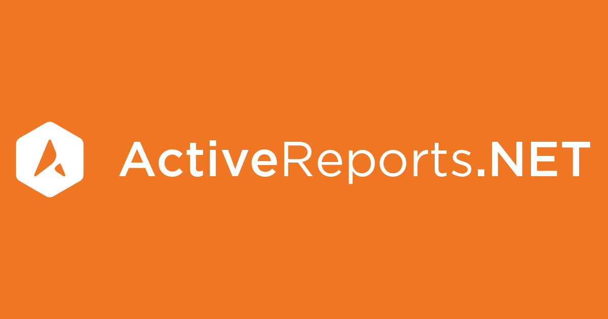 ActiveReports.NET 튜토리얼 | .NET 리포팅 컴포넌트