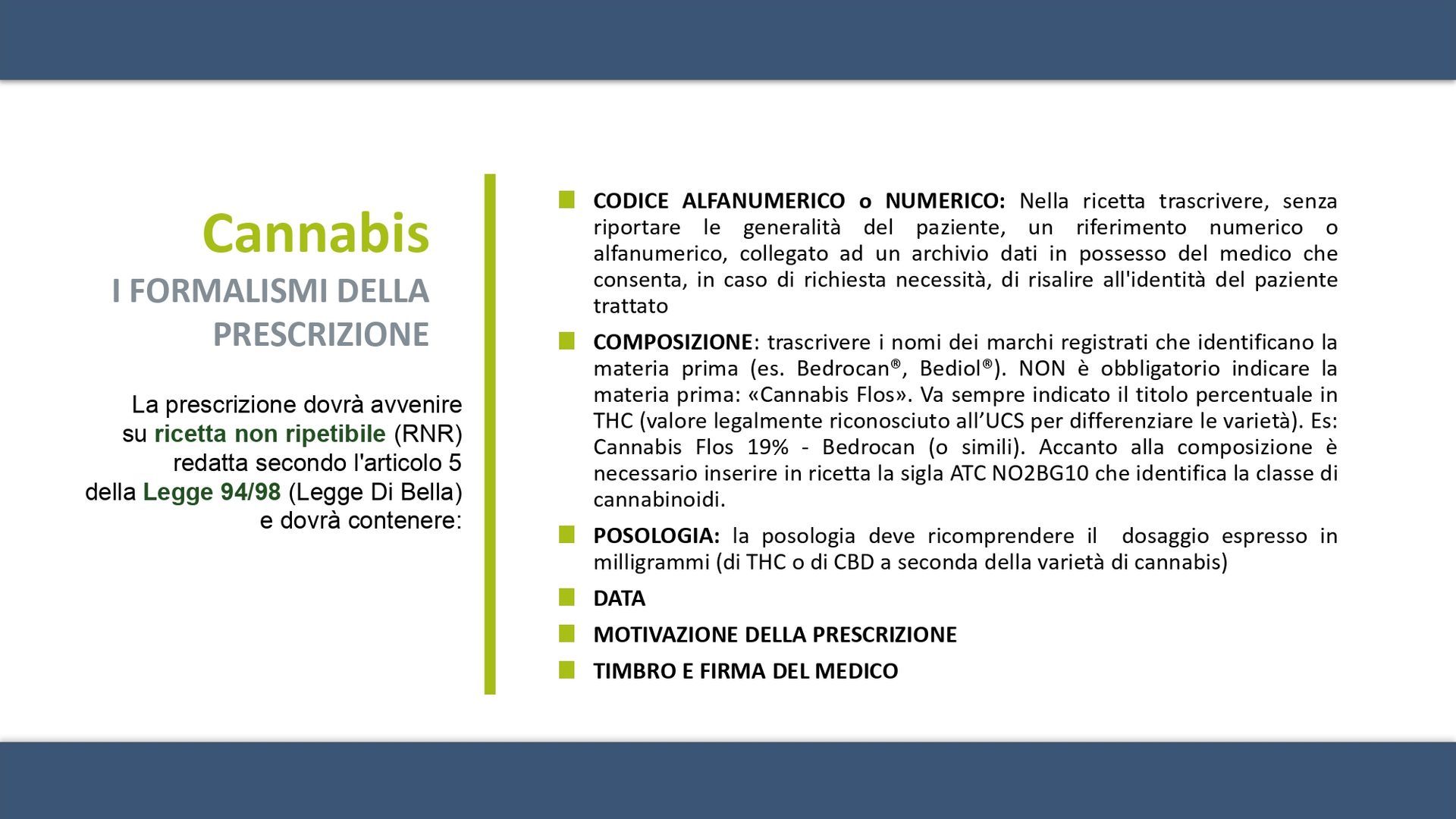 CANNABINOIDI, INFORMAZIONE GENERALE