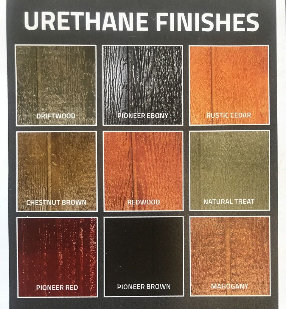 Urethane Colors | F4 Portable Buildings