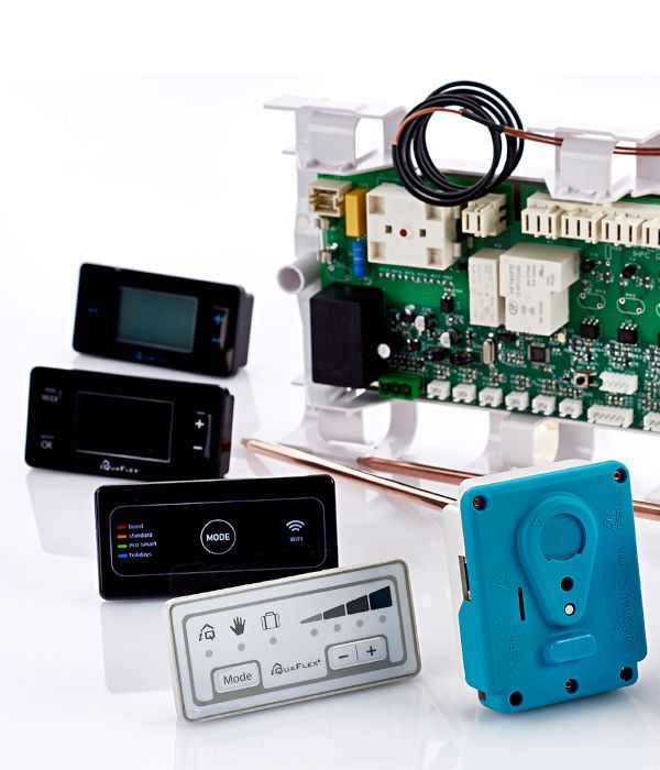 Product range: thermostats, electronic controls, safety limiters & immersion elements.