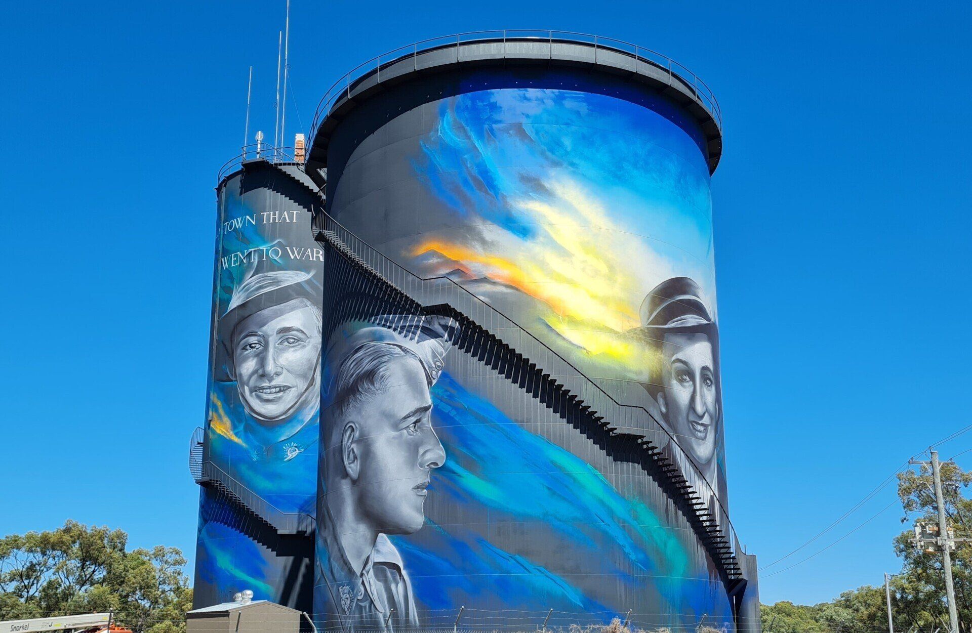 Hay Water Tower Art