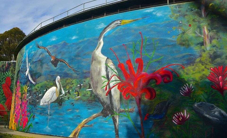 Australian Water Tower Art