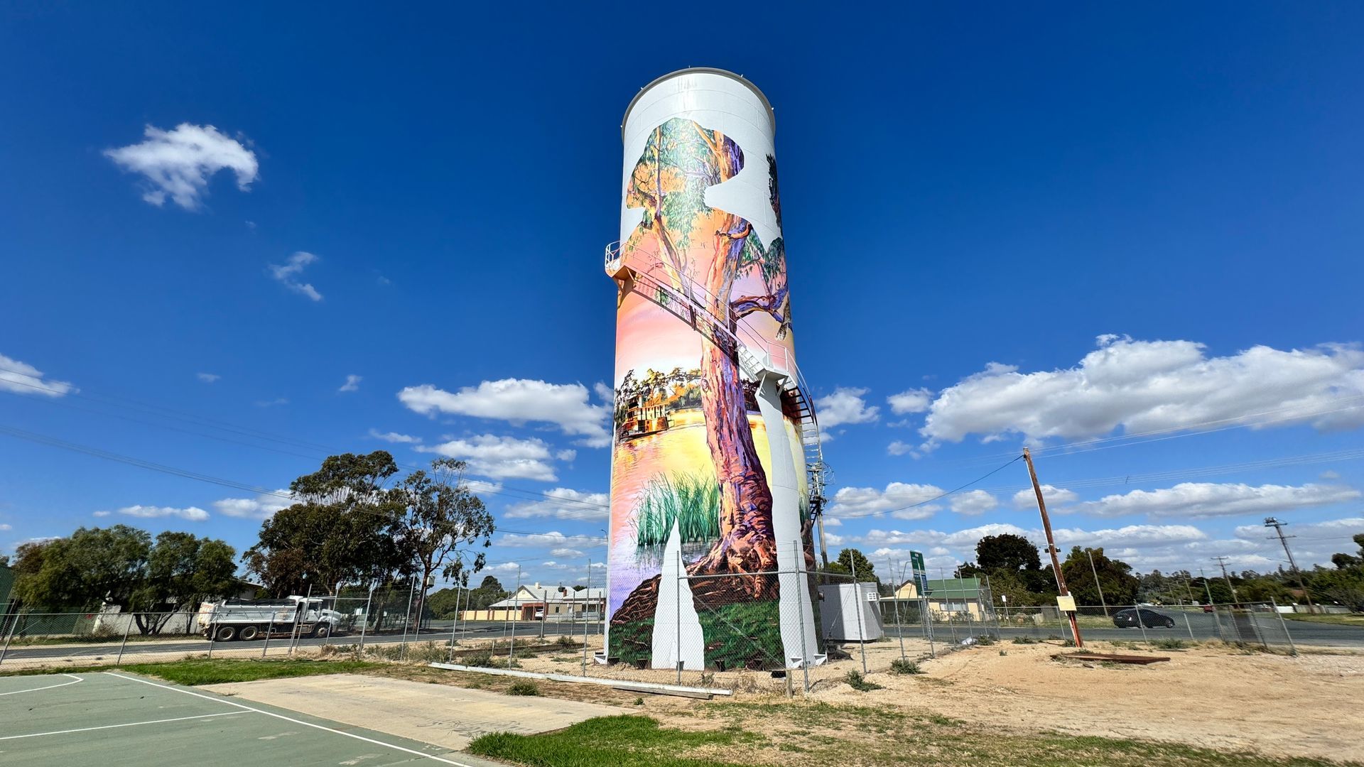 Barham Water Tank Art, Australian Silo Art Trail