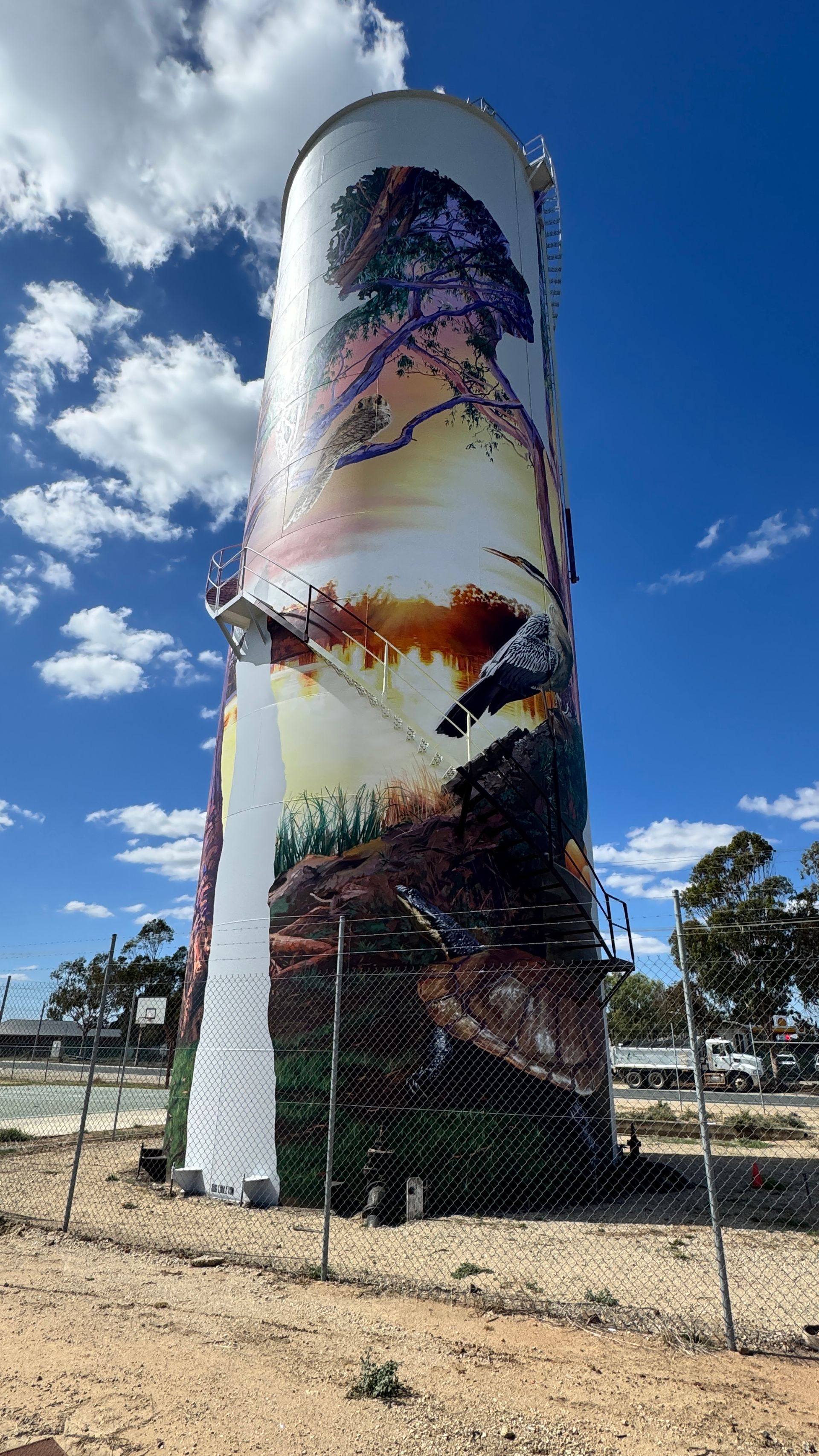 Barham Water Tank Art, Australian Silo Art Trail