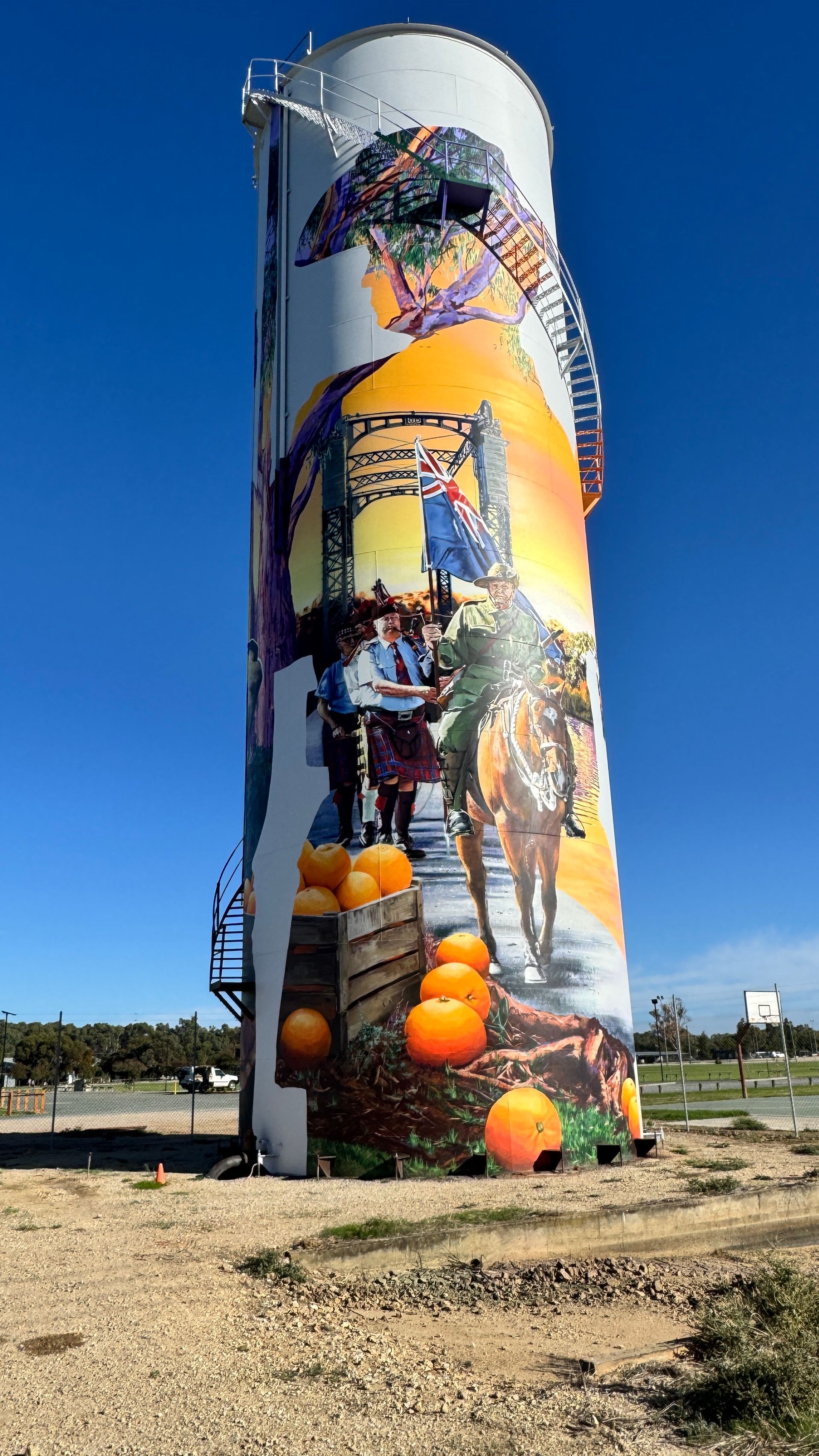 Barham Water Tank Art, Australian Silo Art Trail