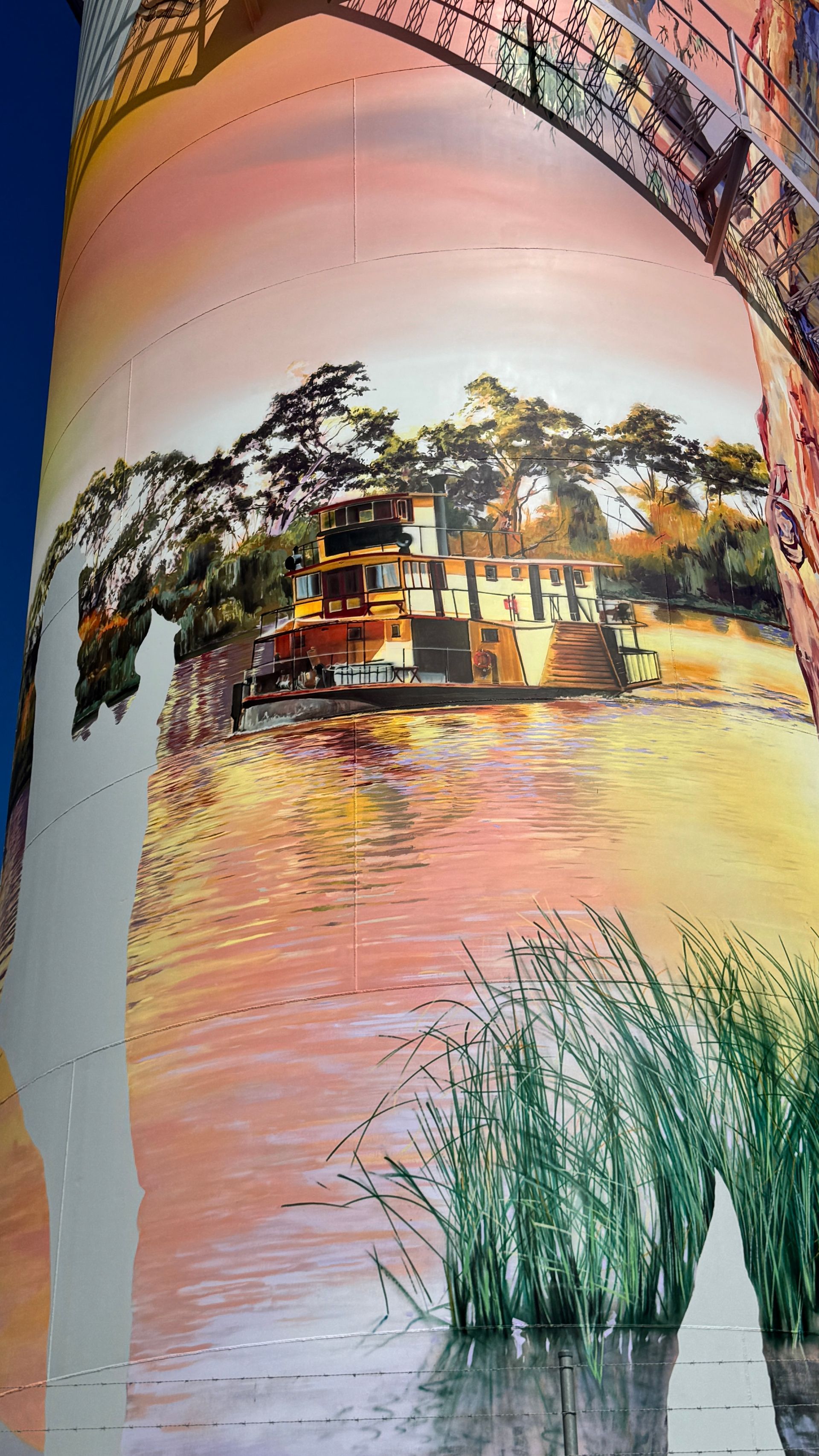 Barham Water Tank Art, Australian Silo Art Trail