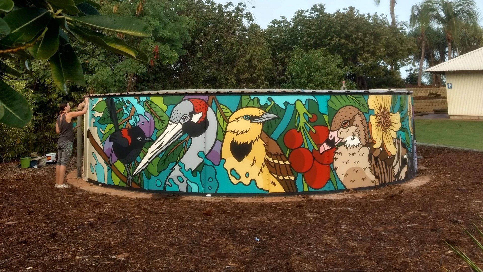 Australian Water Tower Art