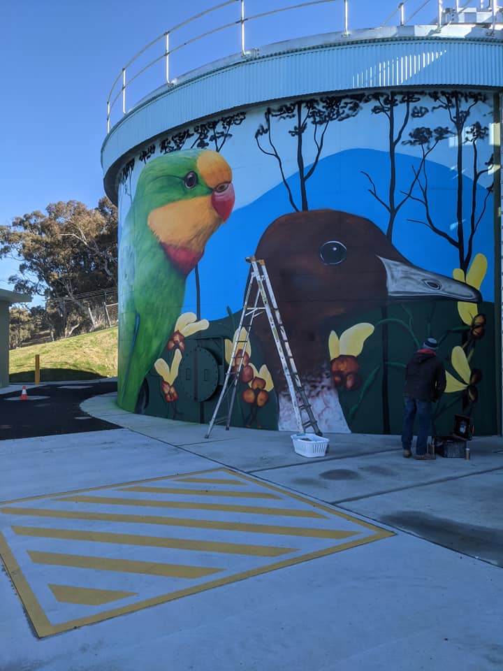 One Tree Hill Taylor Water Tank Art