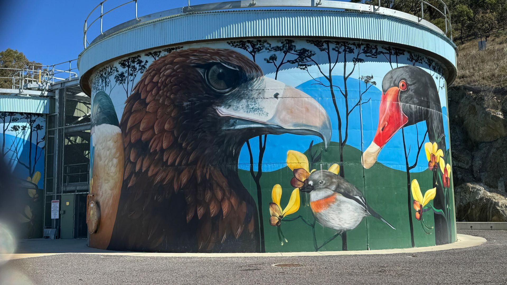 One Tree Hill Taylor Water Tank Art