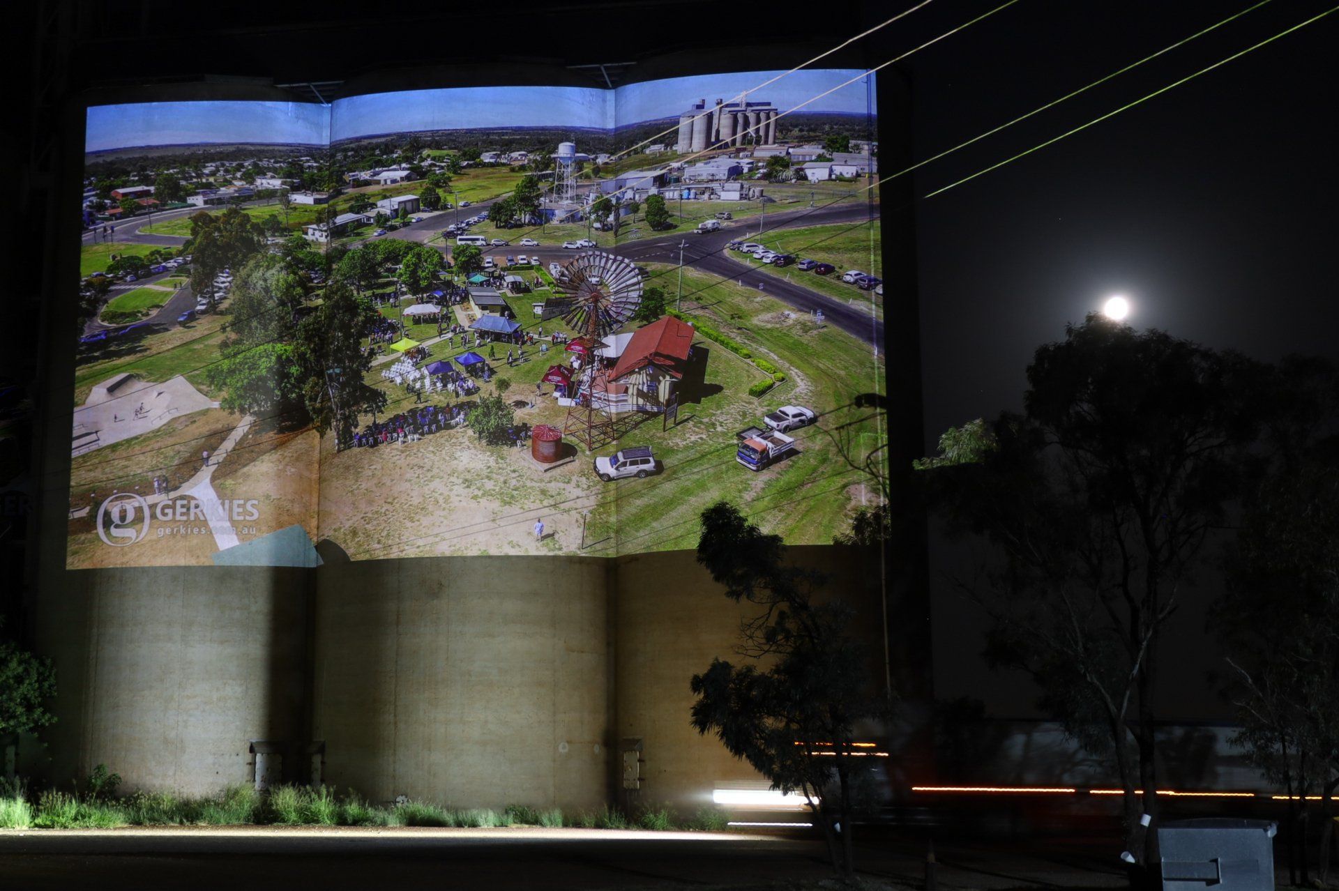 Wandoan Silo Light Show