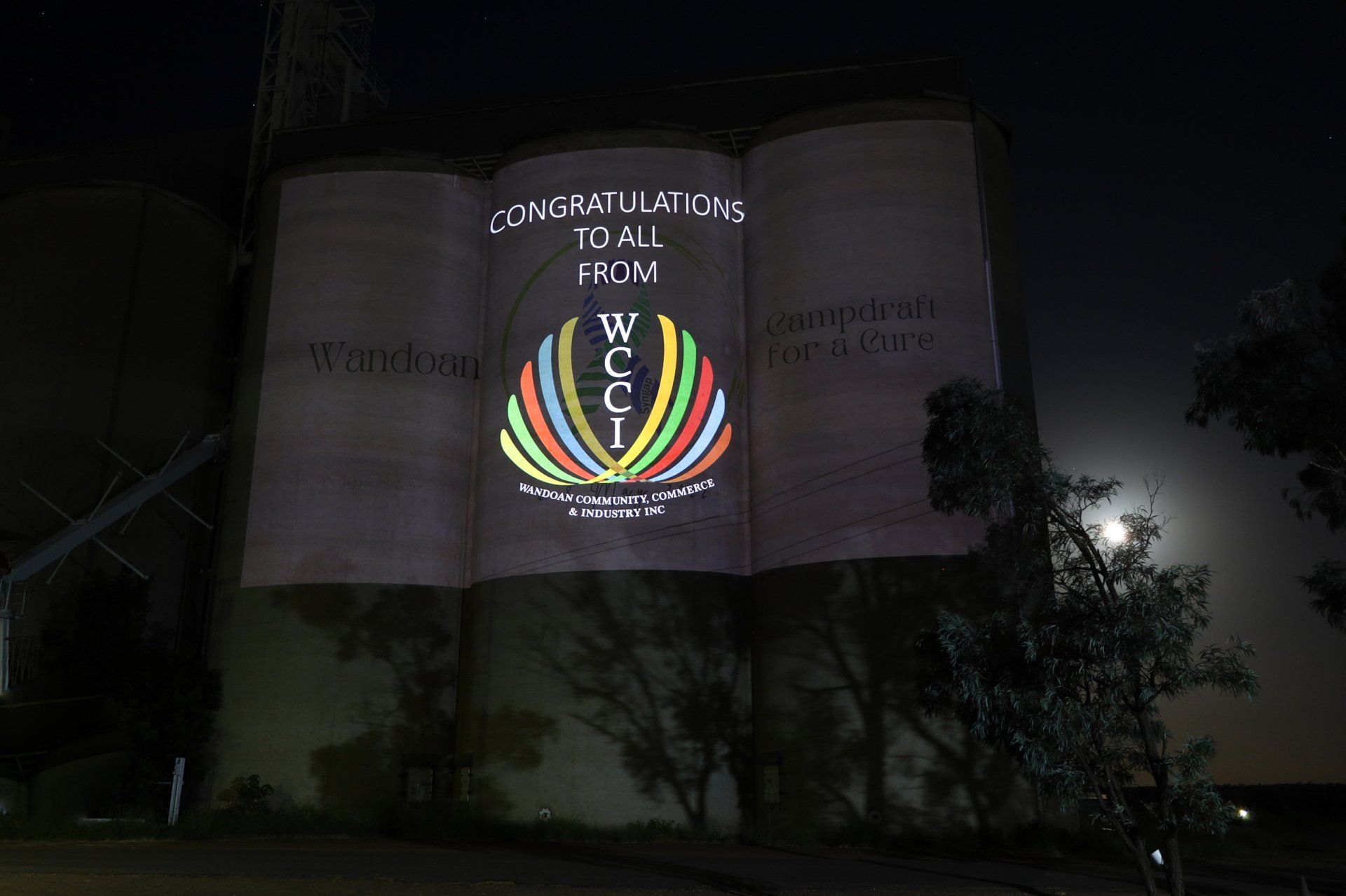 Wandoan Silo Light Show