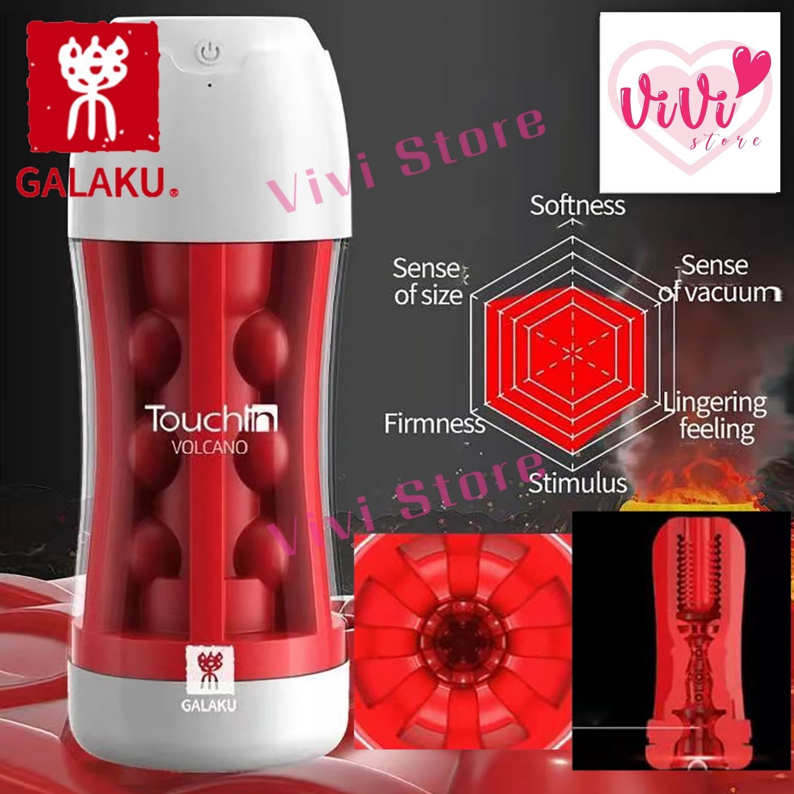 Vivi Store GALAKU Touch In Vibrator Man Cup Malaysia