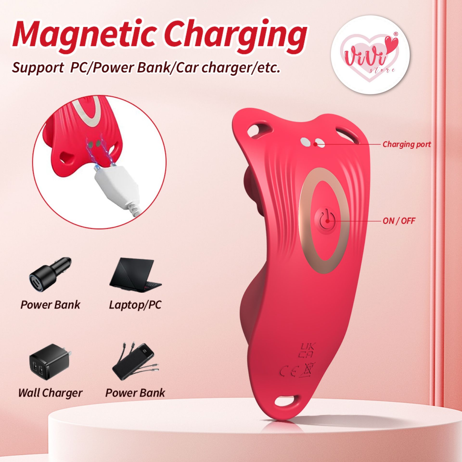 Vivi Store Rose Wearable Panties Vibrator Toy Malaysia