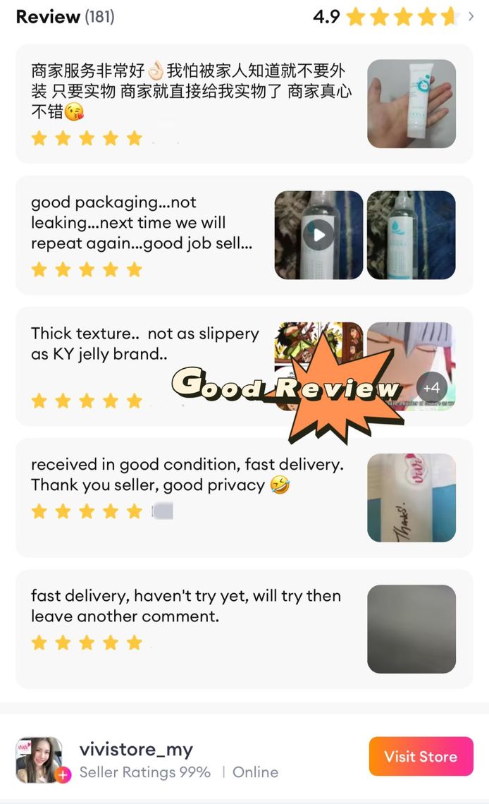 Vivi Store Ceele Silky Feel Body Gel Lubricant Malaysia