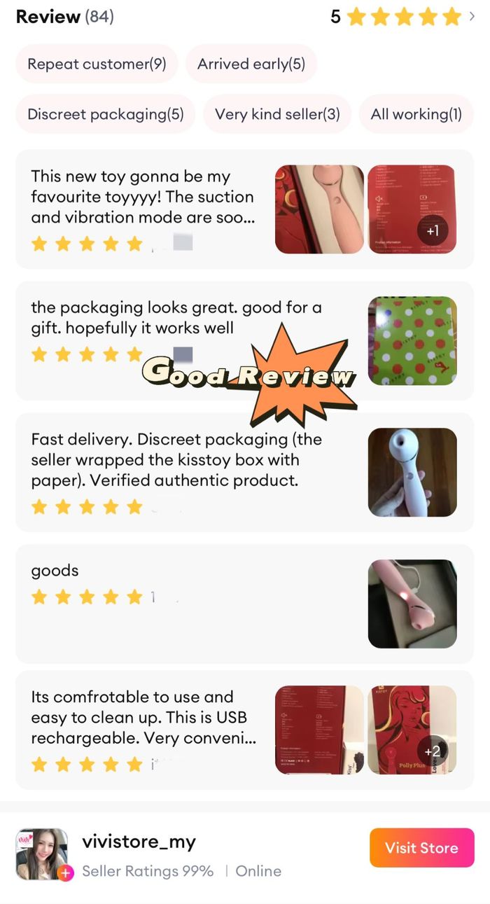 Vivi Store KISSTOY Polly Plus Suction Vibrator Malaysia