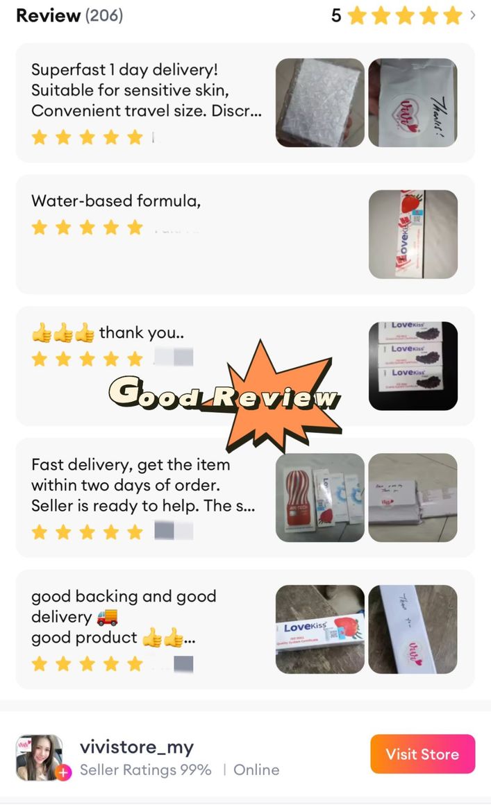 Vivi Store Lovekiss Fruit Grape Body Lubricant Malaysia