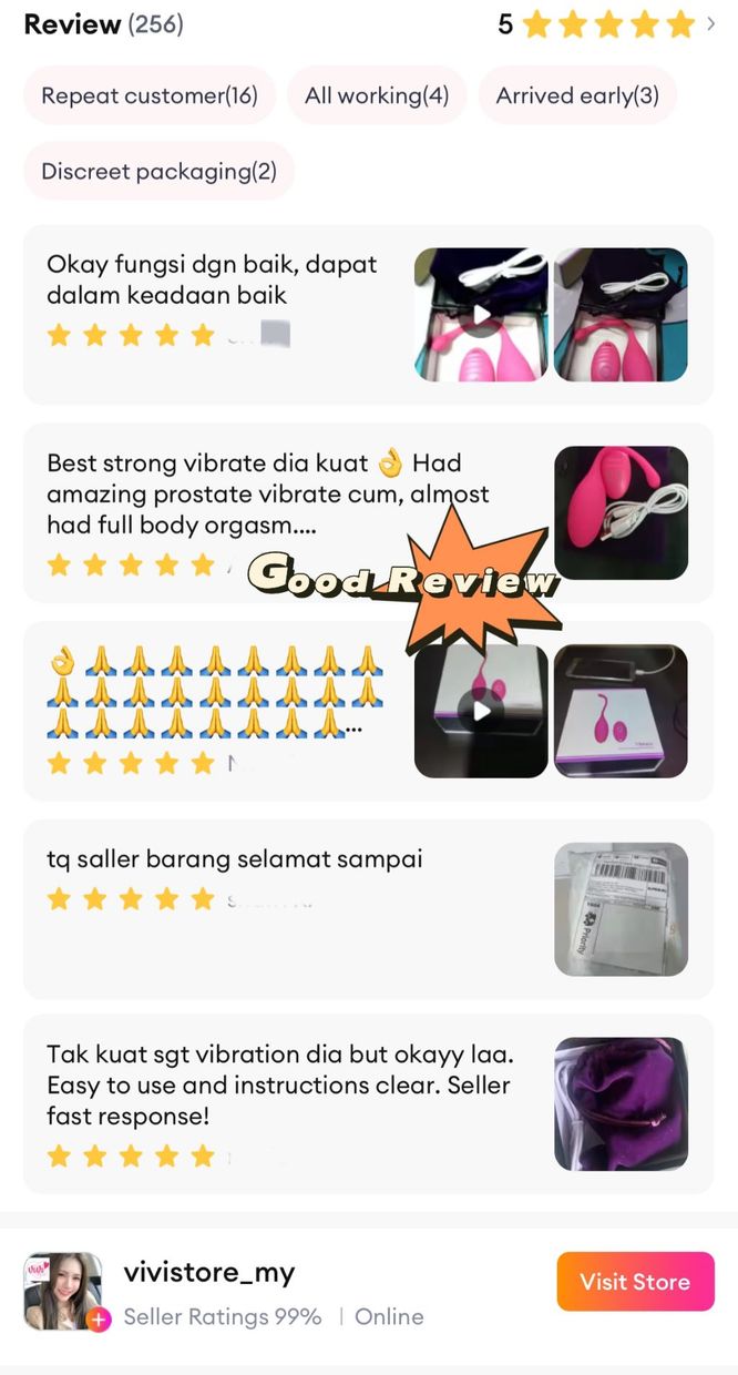 Vivi Store Kegel Balls Vibrator Exercise Egg Malaysia