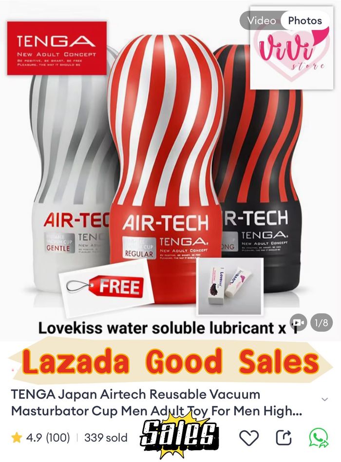 Vivi Store TENGA Airtech Vacuum Man Cup Malaysia