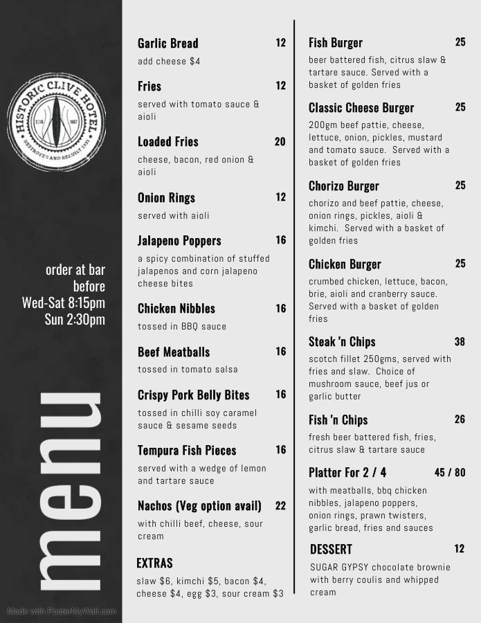 The Clive Hotel | Historic Pub & Restaurant | Clive, Hawke's Bay