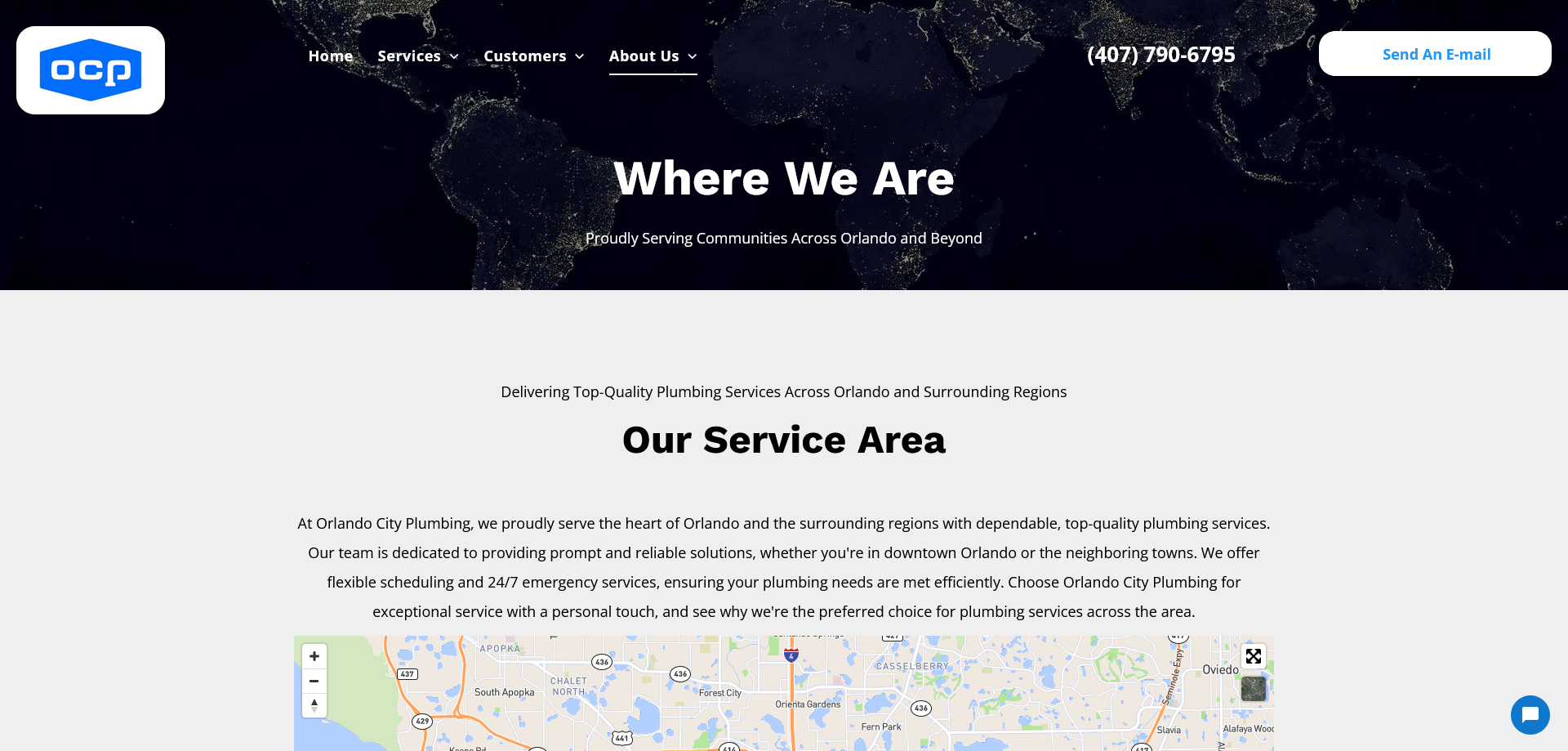 Service Area | Orlando City Plumbing