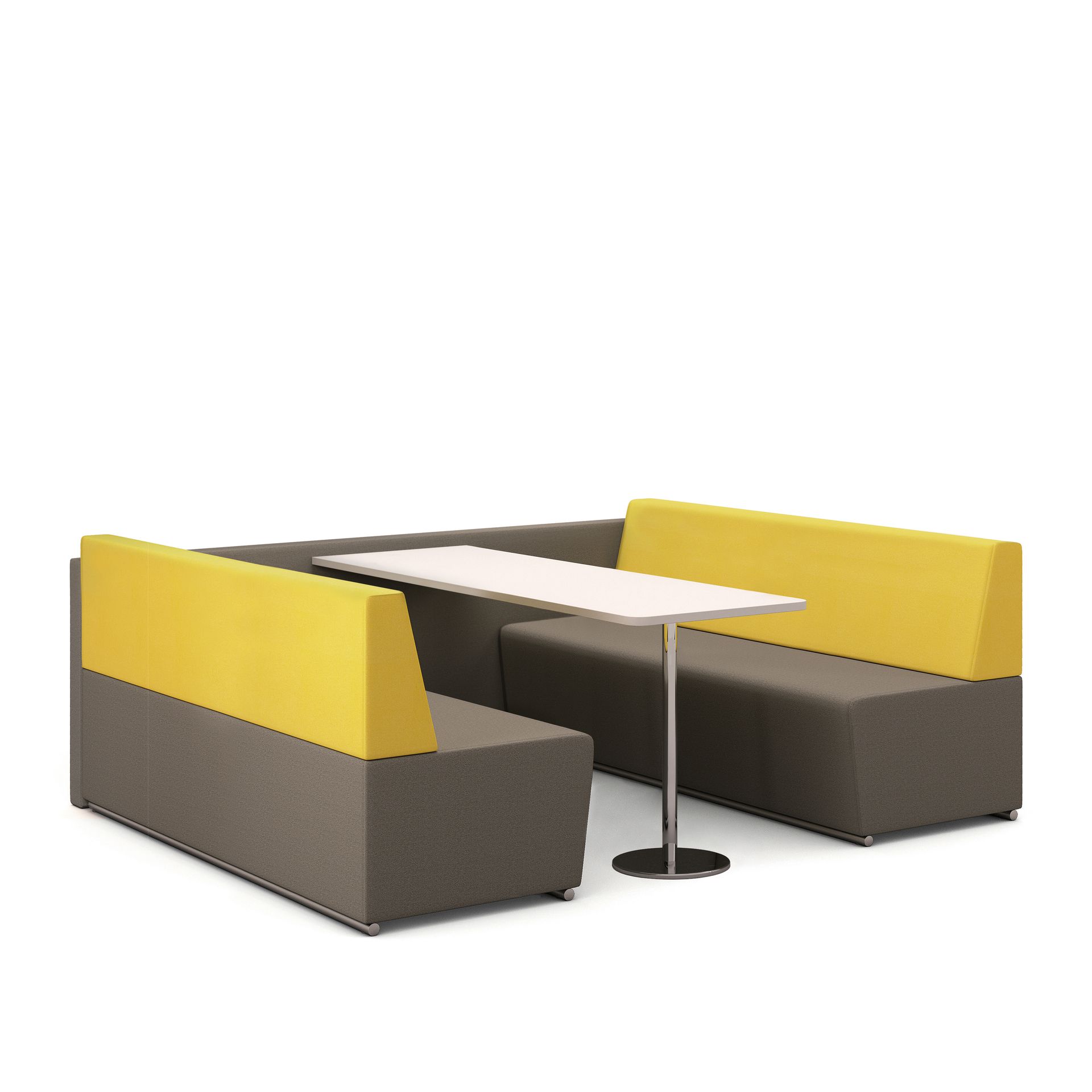 Fifteen booth seating and pods | Pledge