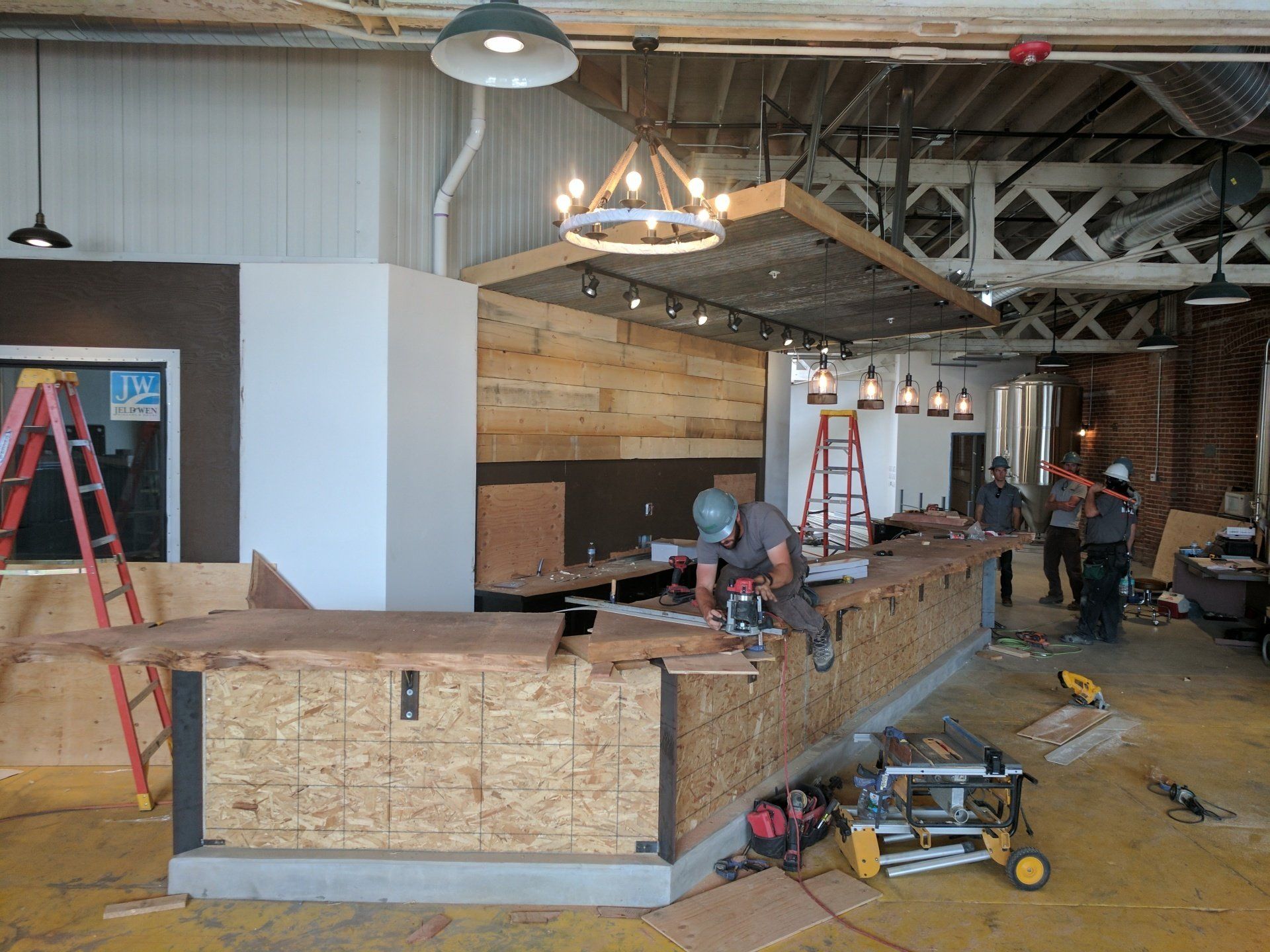 Our Ethically Sourced Live Edge Bar | Woods Boss Brewing Company