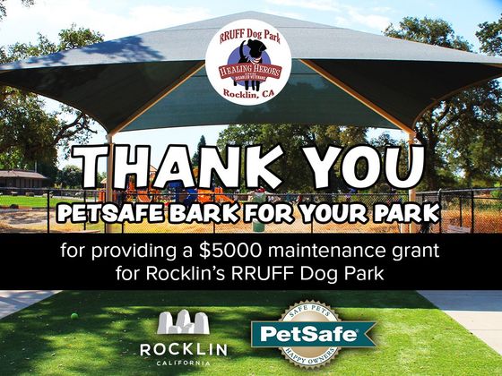 RRUFF Dog Park in Rocklin and Healing Heroes Nonprofit