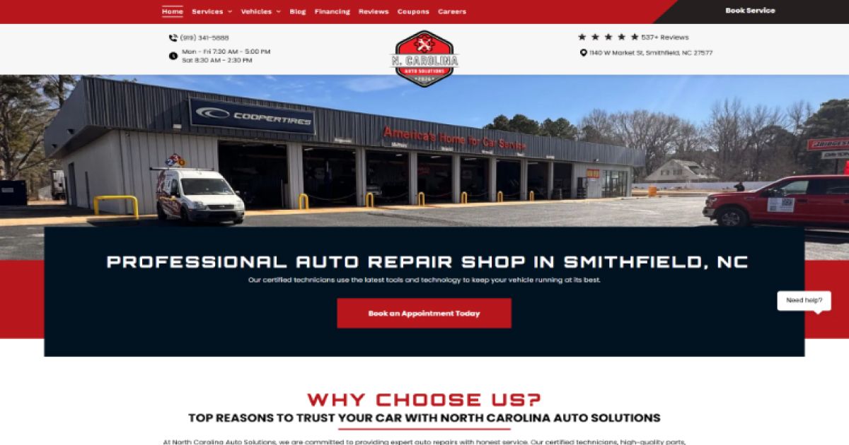 Tire Services in Smithfield, NC | North Carolina Auto Solutions