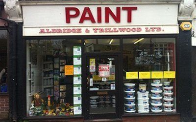 Aldridge and Trillwood paint shop in East Grinstead