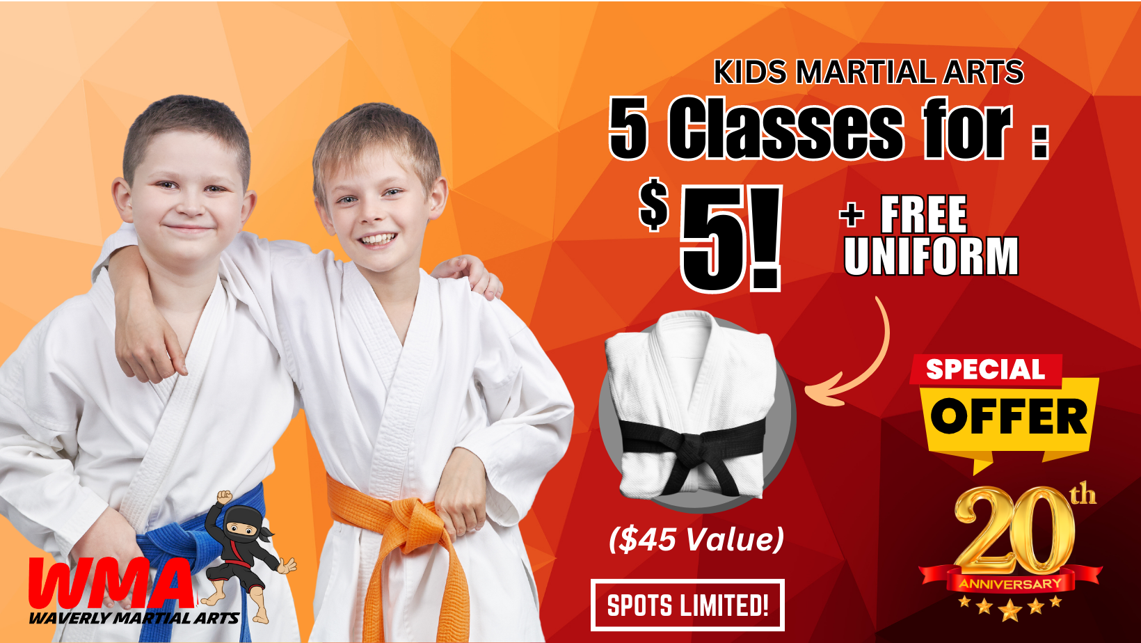Web Specials - Exciting Offers at Waverly Martial Arts