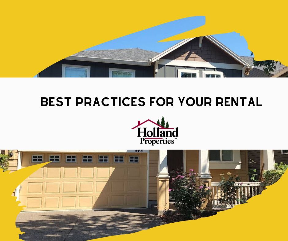 Best practices for your rental