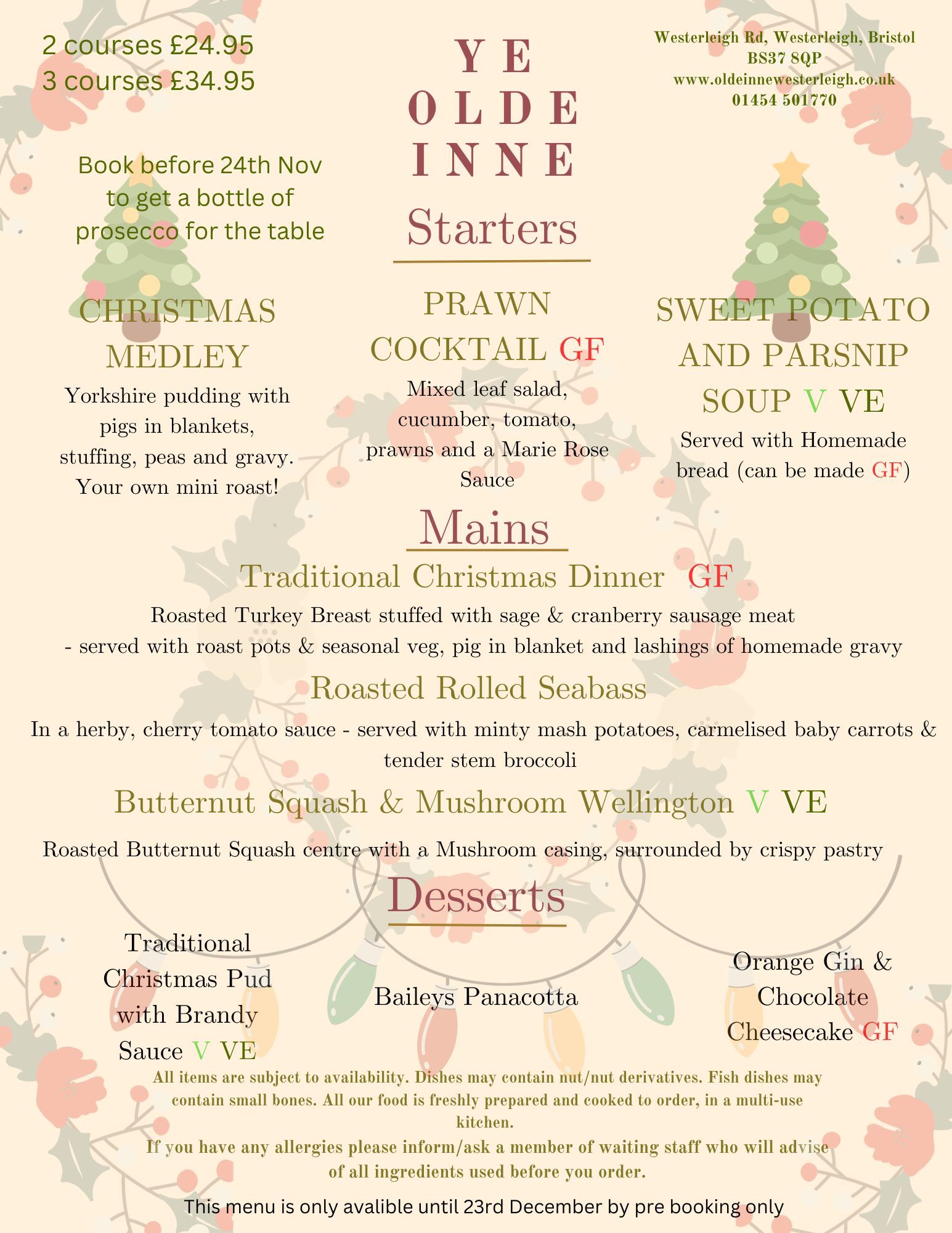 What's On | Ye Olde Inne Westerleigh, Bristol