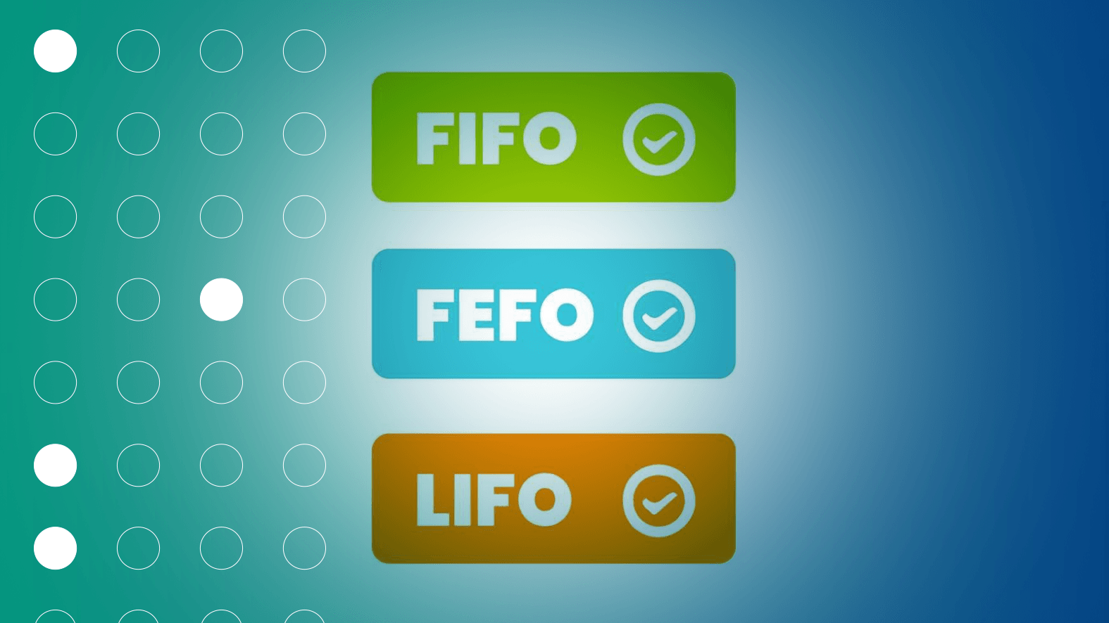 FIFO, FEFO e LIFO são métodos de gestão de estoque