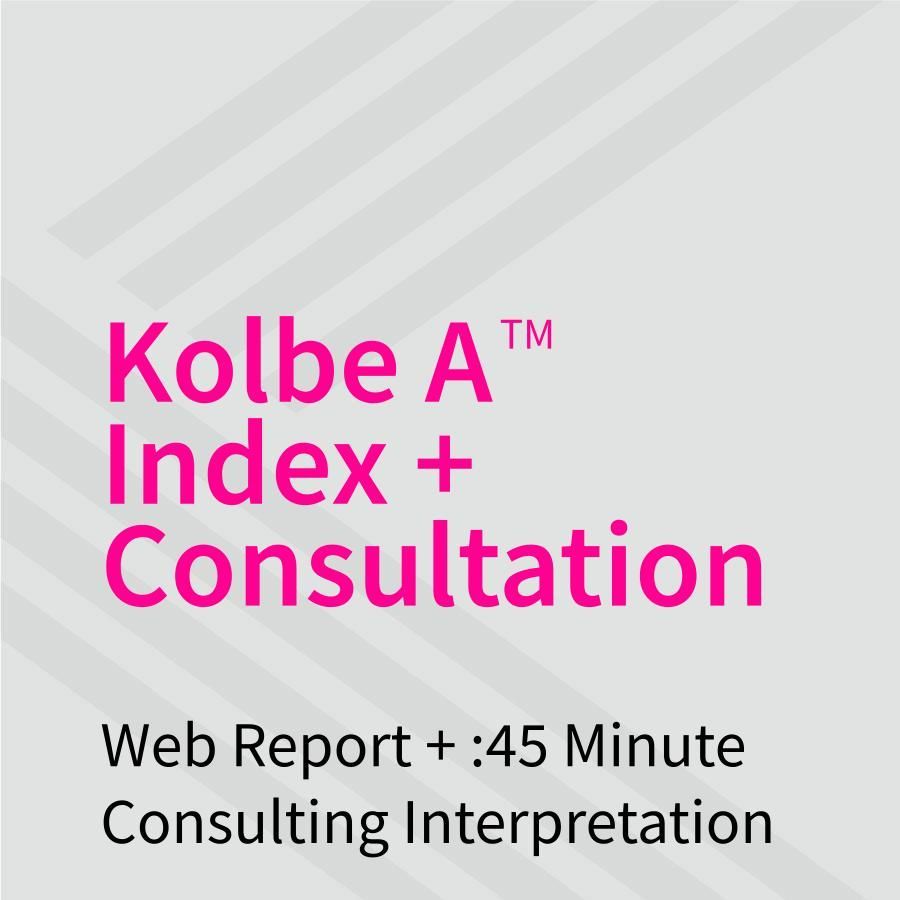 Kolbe A Index with a 45-minute Consulting Interpretation