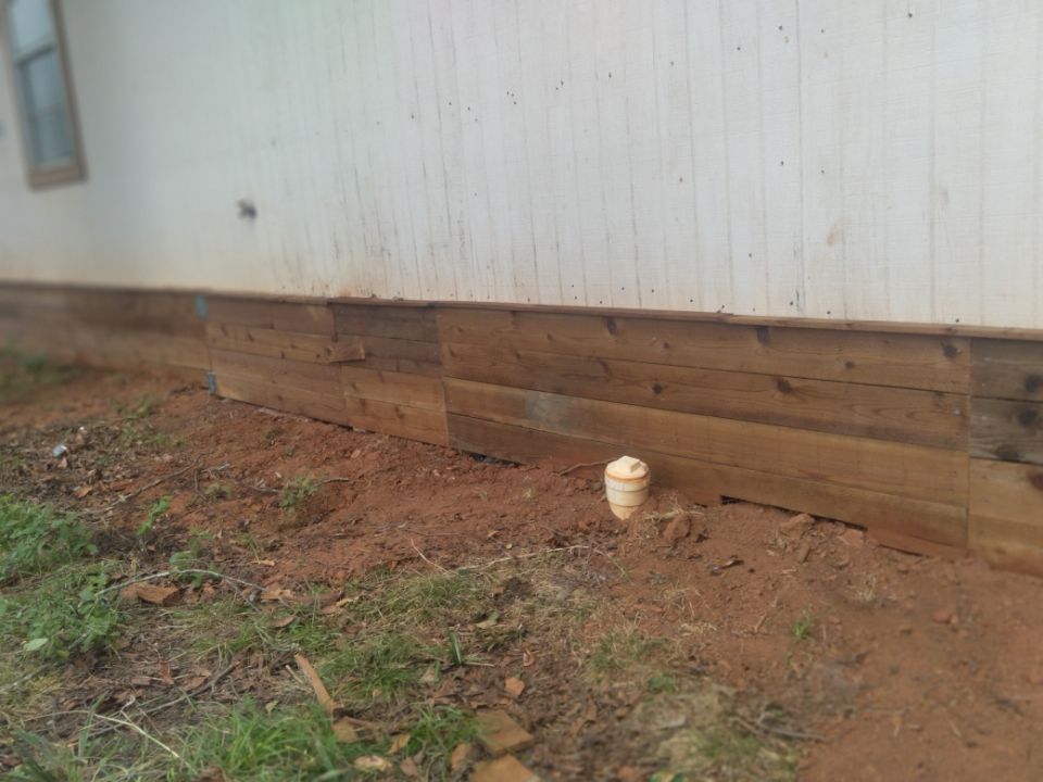 Rustic House Skirting | Nacogdoches, TX | Christian’s Fencing