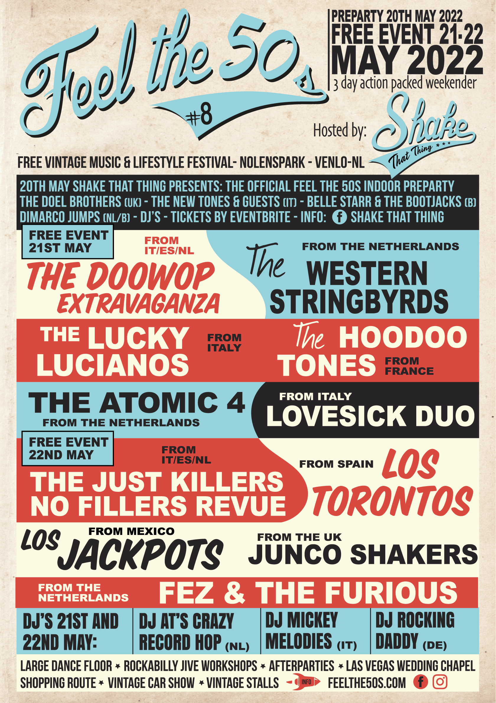 Feel the 50s | 15, 16 en 17 mei 2020