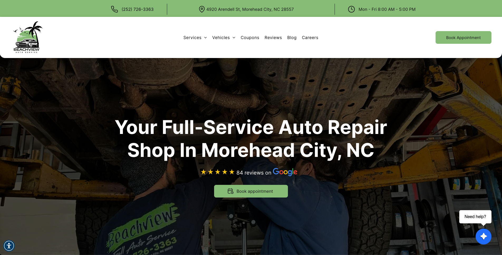 Beachview Auto Service - Morehead City & Cedar Point NC