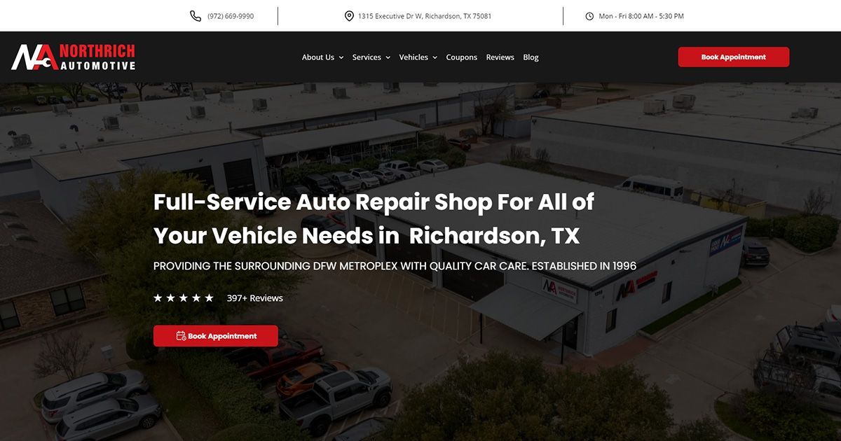 Top Rated Auto Repair - Richardson, TX | Northrich Automotive