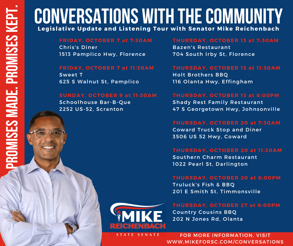 Conversations with the Community | Mike Reichenbach for State Senate