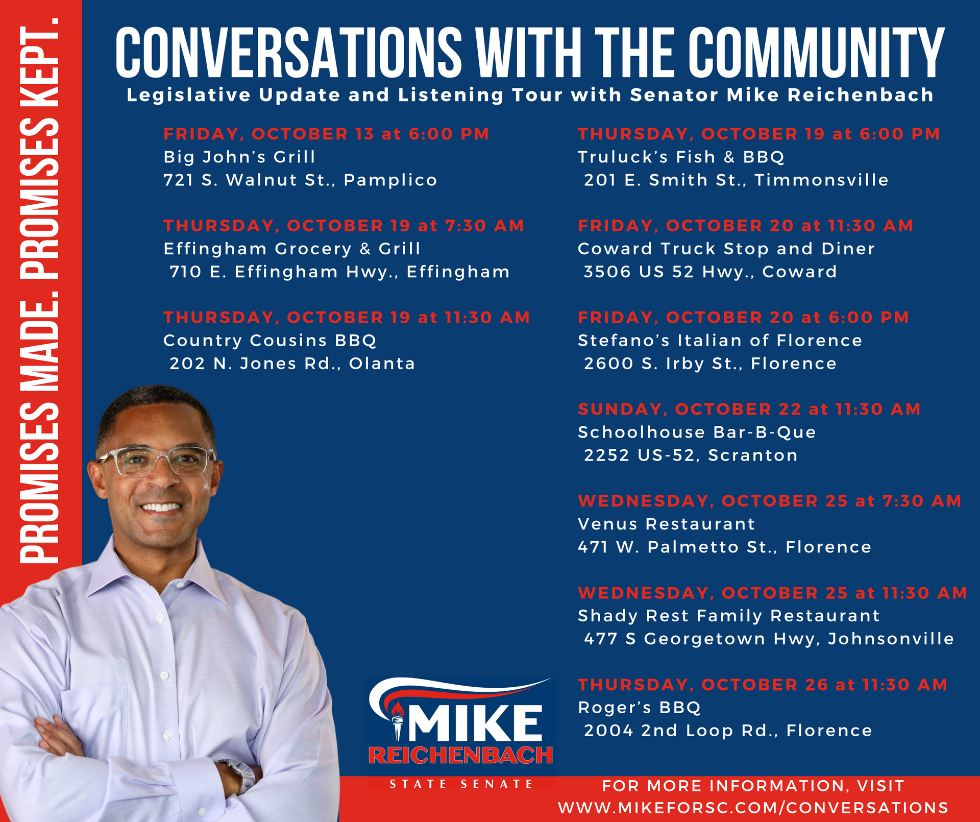 Conversations with the Community | Mike Reichenbach for State Senate